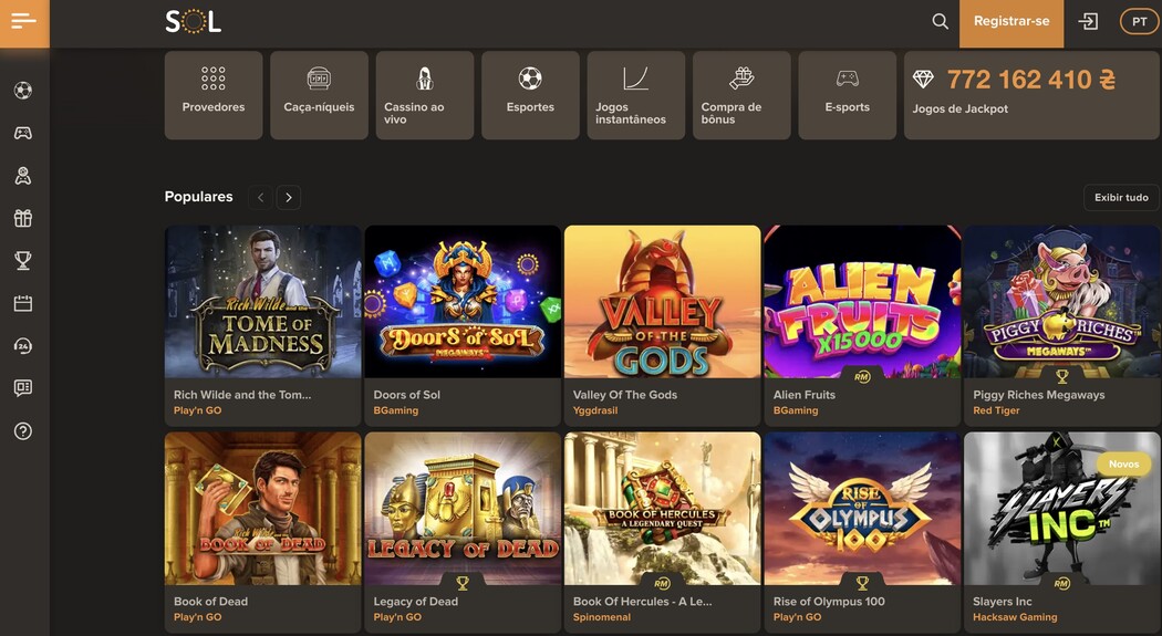 Sol Casino – Análise da plataforma Sol Cassino