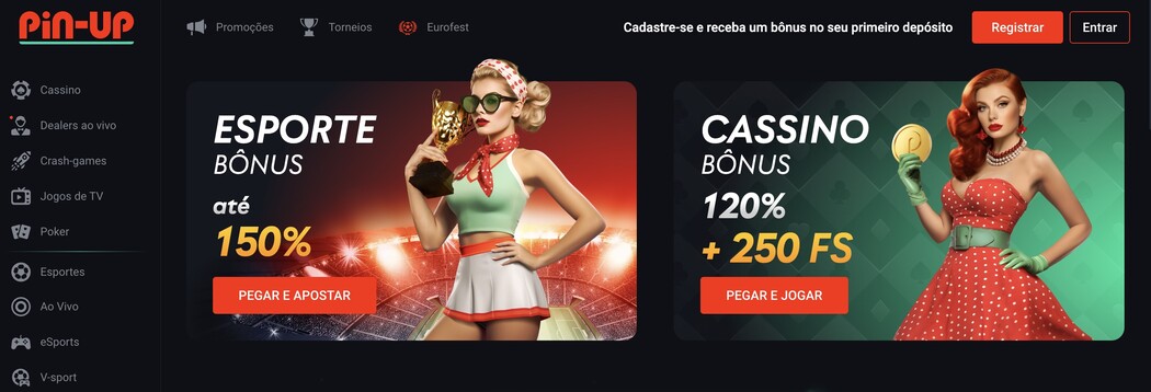 Pin Up Casino (Pin Up Brasil) Login, App, Bônus