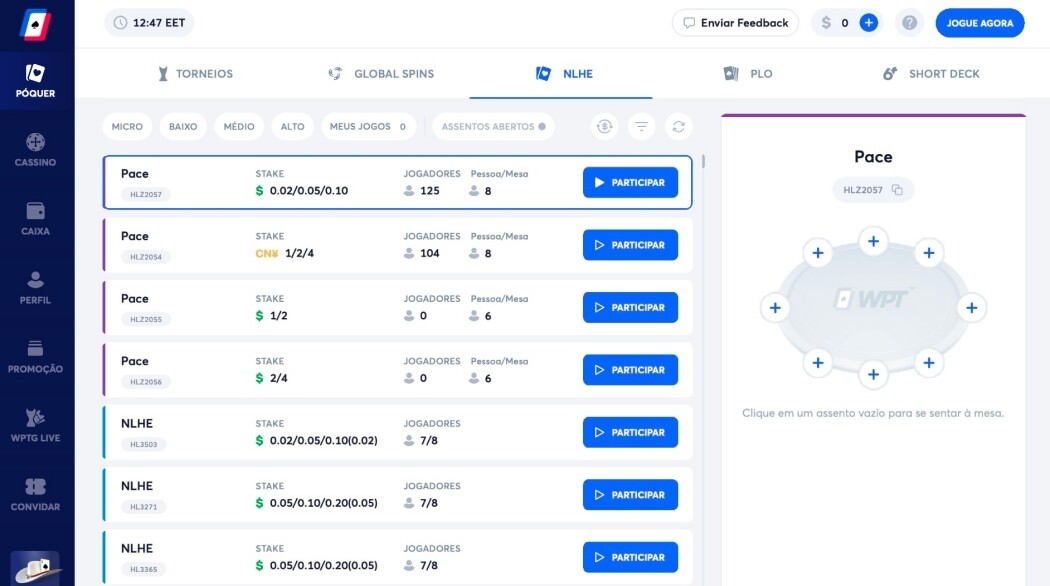 WPT Global Análise Detalhada da Sala de Poker